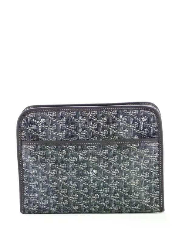 Goyard Jouvence Toiletry Pouch Coated Canvas Mm - Grey