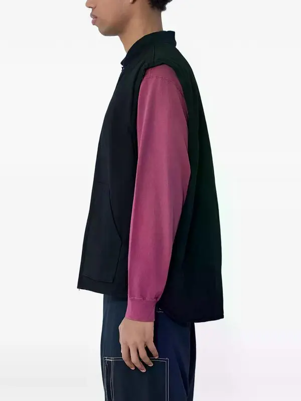 NÒMARYTHM TEXTILE Zip Patch Pocket Vest