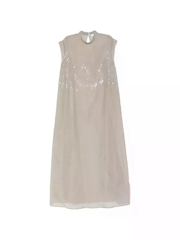PANICALE Sequin-embellished Maxi Dress