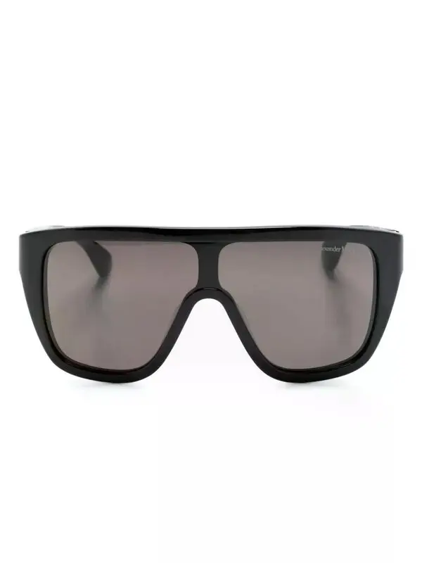 Alexander McQueen Floating Skull Mask Square-frame Sunglasses - Black