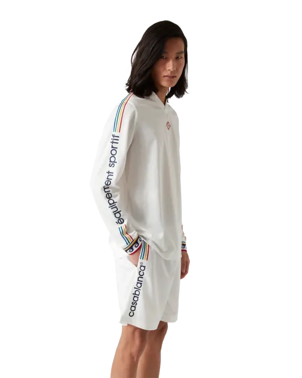 Casablanca Jacquard Monogram Football Long Sleeve Shirt