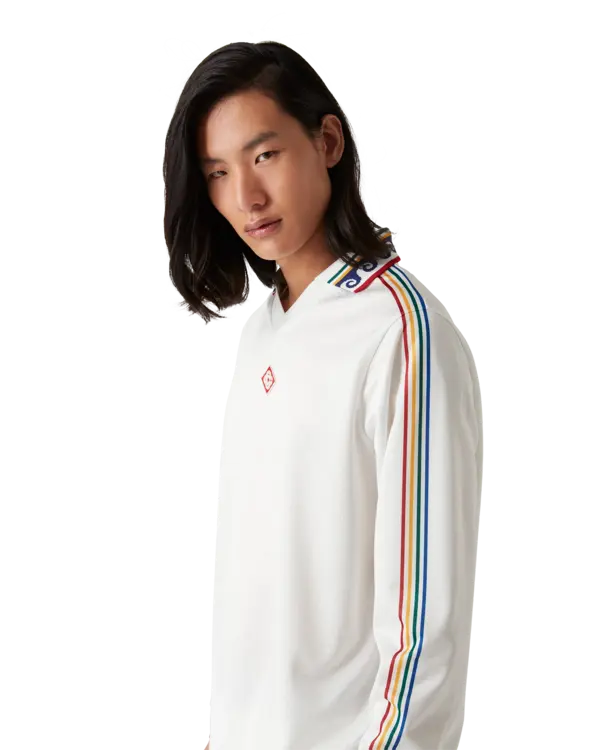 Casablanca Jacquard Monogram Football Long Sleeve Shirt