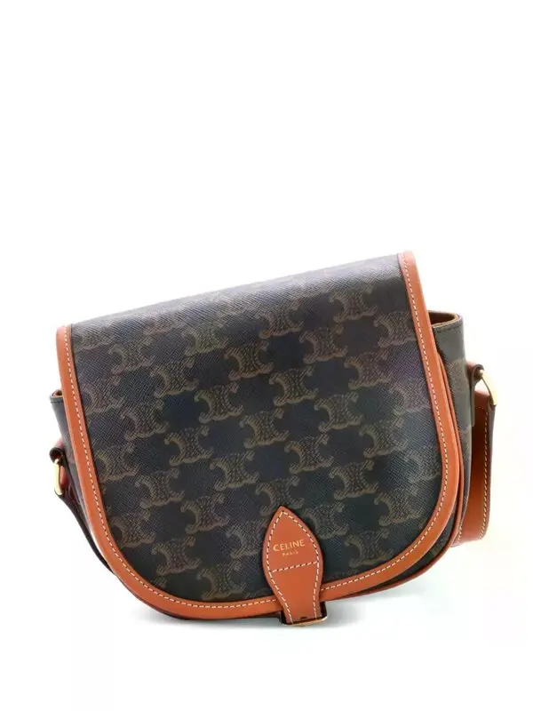 Celine Tabou Smooth Calfskin Medium Crossbody Bag - Neutrals