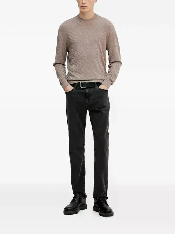 Armani Exchange Patterned Crew-neck Sweater