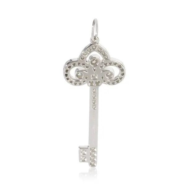 Tiffany & Co. Diamond And Fleur De Lis Key Pendant