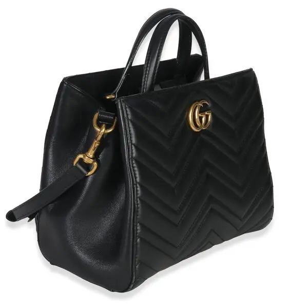 Gucci Matelassé Calfskin Marmont Top Handle Tote