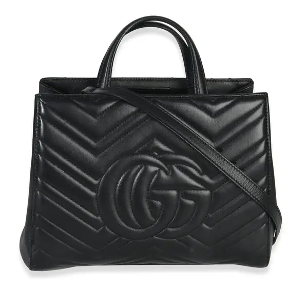 Gucci Matelassé Calfskin Marmont Top Handle Tote