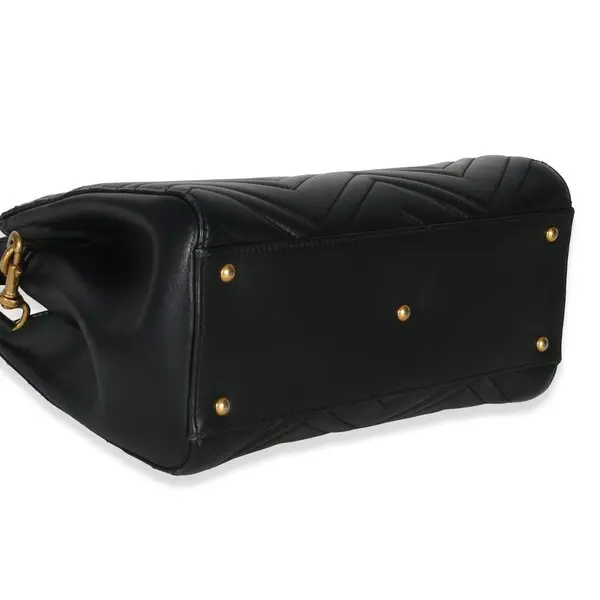 Gucci Matelassé Calfskin Marmont Top Handle Tote