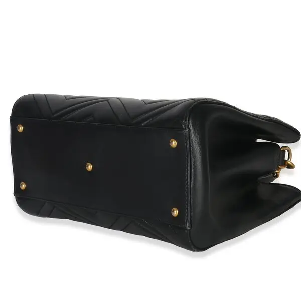 Gucci Matelassé Calfskin Marmont Top Handle Tote
