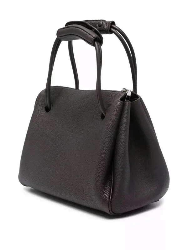 Loewe Textured-leather Satchel - Brown