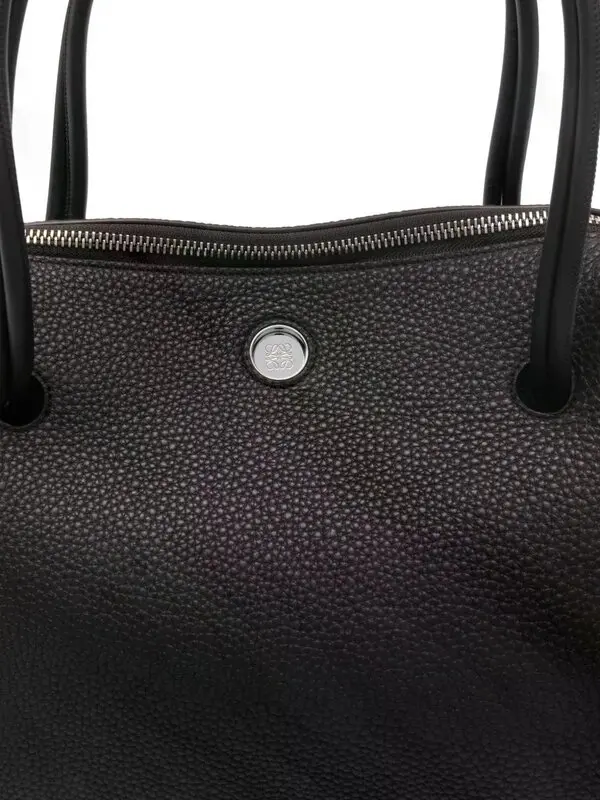 Loewe Textured-leather Satchel - Brown