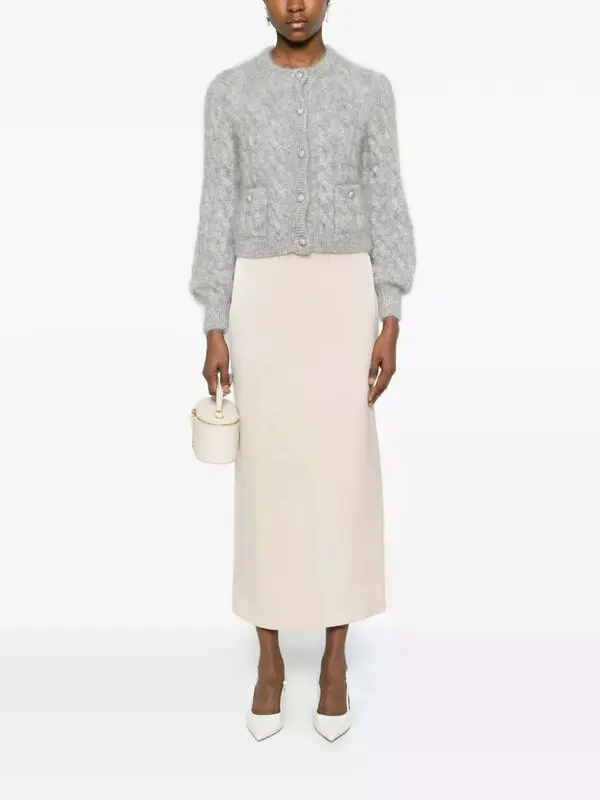 Alessandra Rich Cable-knit Cardigan