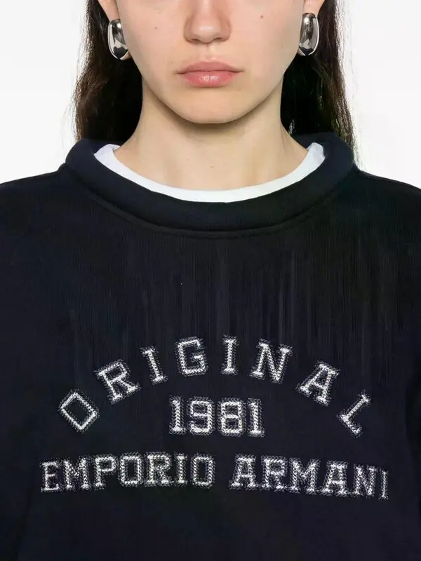 Emporio Armani Oversized Long-sleeve Sweatshirt