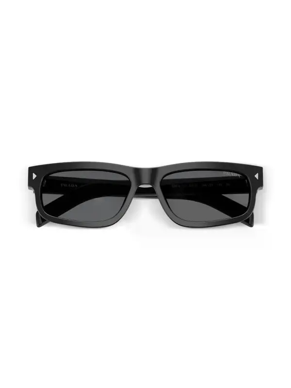 Prada Geometric-frame Sunglasses - Black
