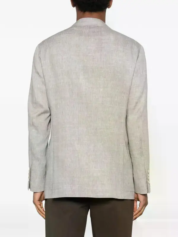 Brunello Cucinelli Double-breasted Blazer - Grey