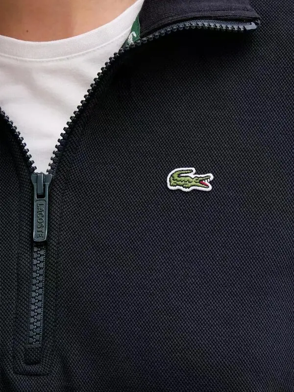 Lacoste Zip-up High-neck Sweater