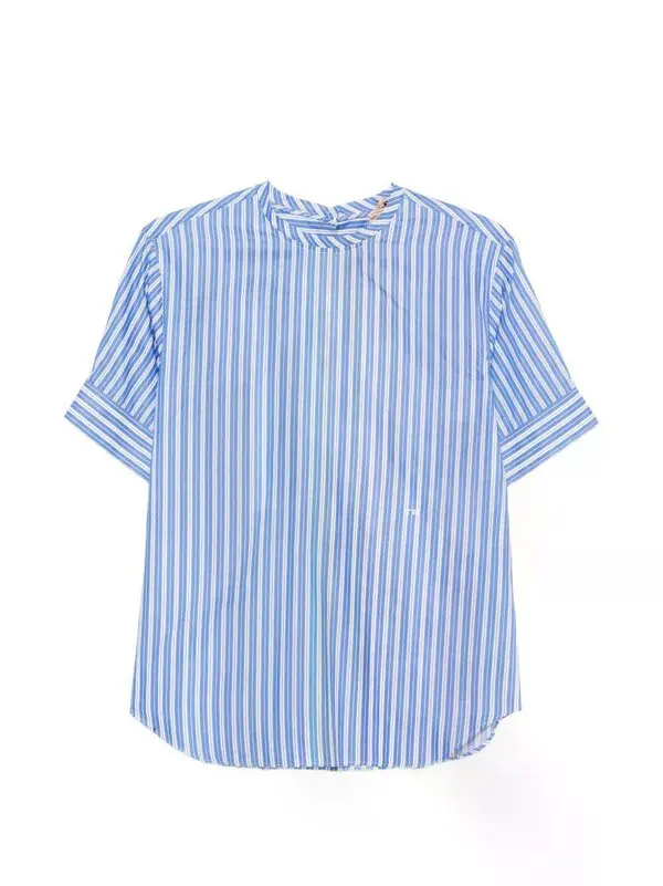 N°21 Striped Short-sleeve Blouse