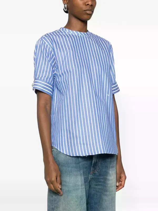 N°21 Striped Short-sleeve Blouse