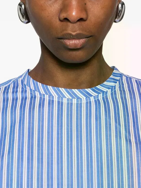 N°21 Striped Short-sleeve Blouse