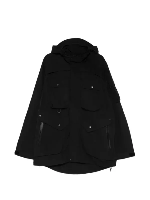 JG1 Flap-pocket Hooded Jacket - Black