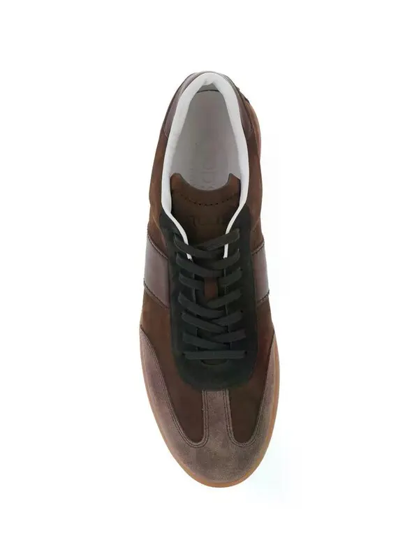 TOD'S Panelled Sneakers - Brown
