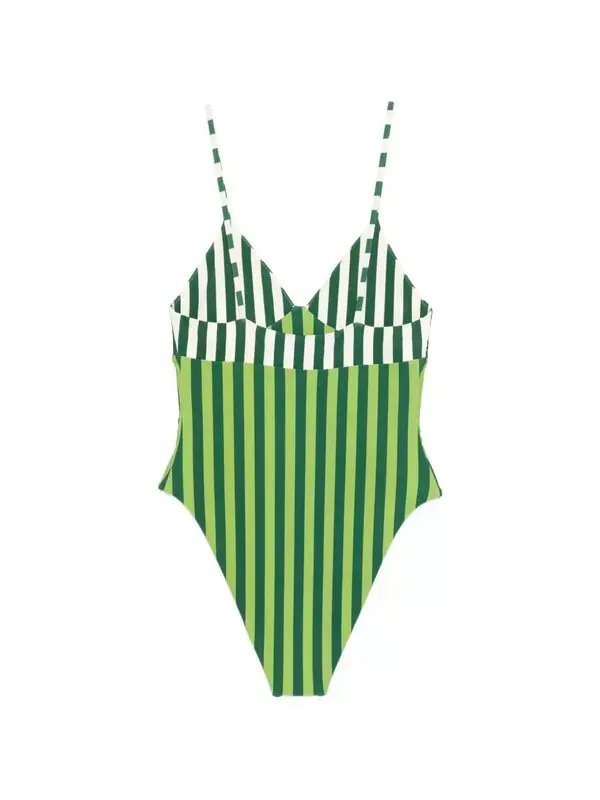 SIMONMILLER Behati Striped Swimsuit