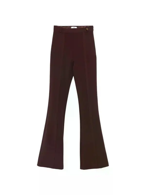 Elisabetta Franchi Crepe Flared Trousers