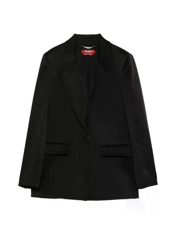Max Mara Msealbino Single-breasted Jacket - Black
