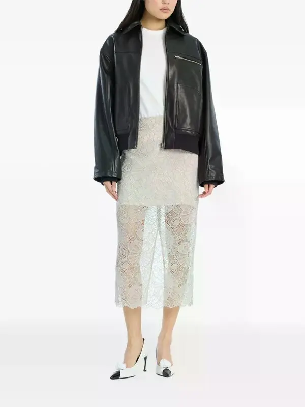 Remain Birger Christensen Leather Bomber Jacket