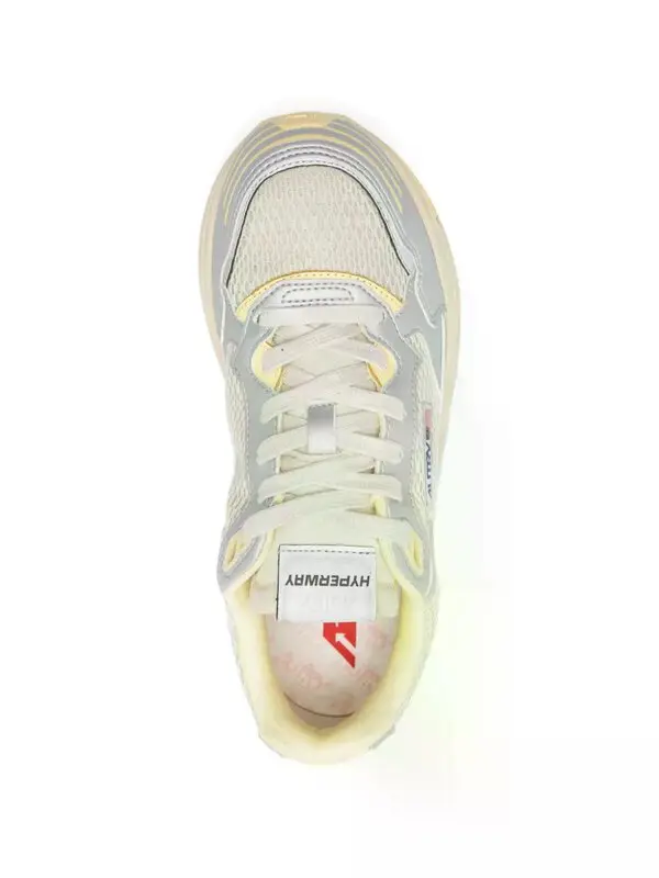AUTRY Hyperway Panelled Sneakers - Yellow