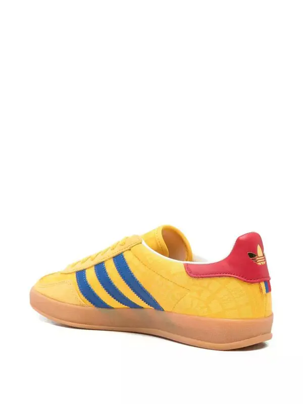 Adidas Gazelle Indoor Striped Sneakers - Yellow
