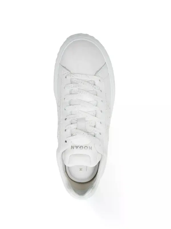 Hogan Glitter Detail Sneakers - White