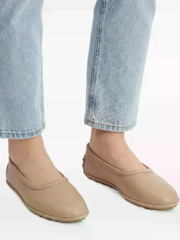 TOD'S Stud-detail Ballet Flat - Neutrals