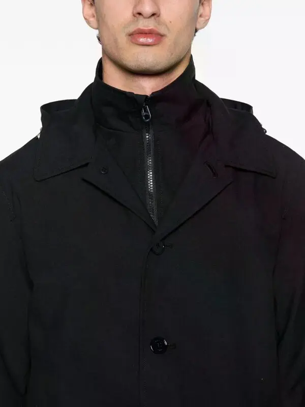 FURSAC Button Front Hooded Parka