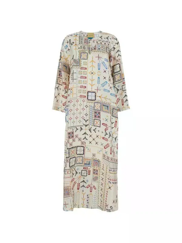 Momoni Geometric-pattern Maxi Dress