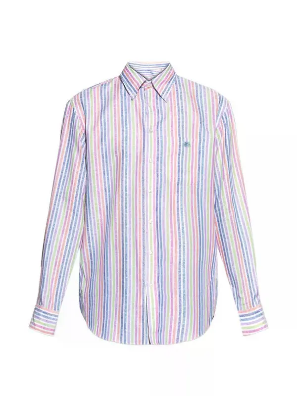 Etro Striped Logo Shirt