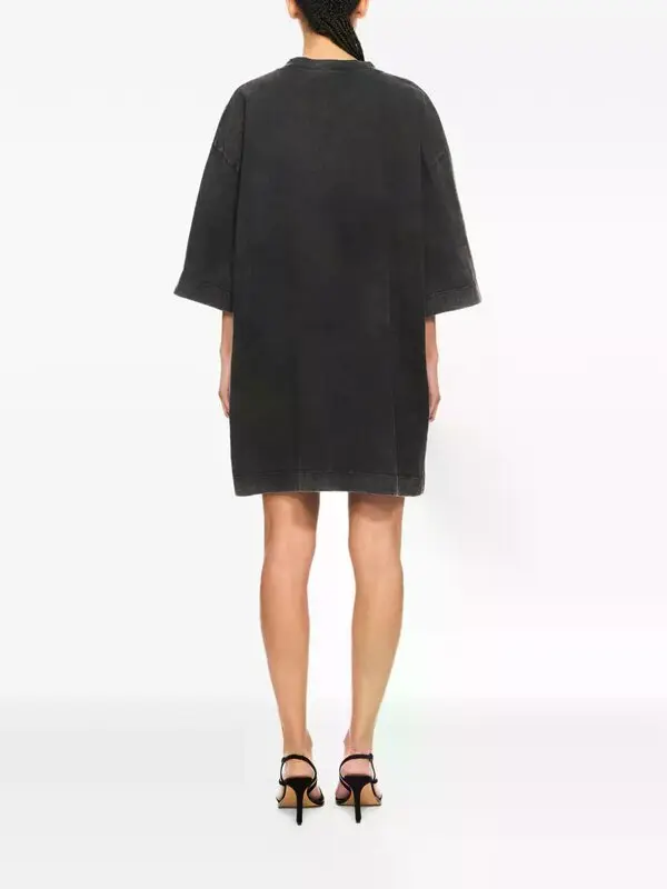 Off-White Graphic Oversized Mini T-shirt Dress