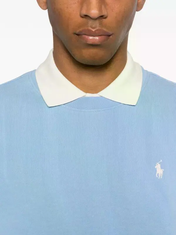Polo Ralph Lauren Logo-detail Crew-neck Sweatshirt - Blue