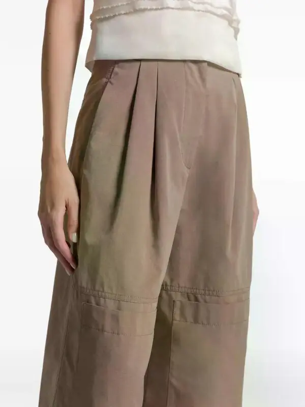 Alberta Ferretti Pleated Panel Trousers