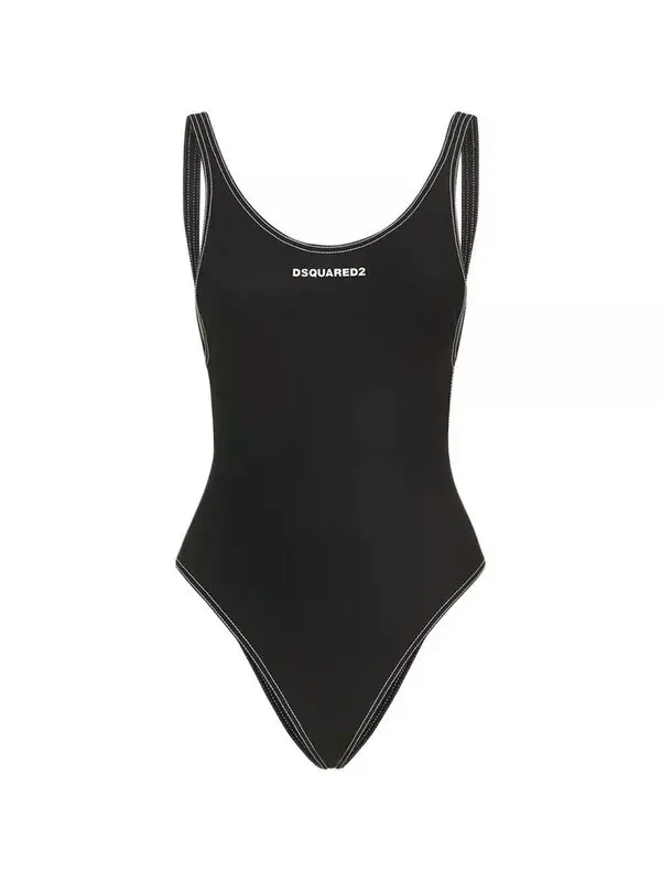 Dsquared2 Logo-print One-piece Swimsuit - Black
