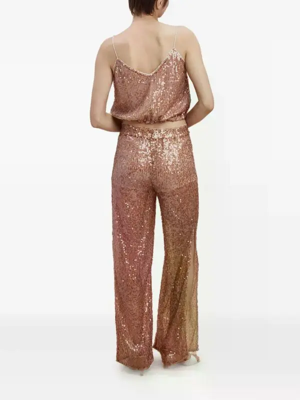 SANA OSMANI Iris Sequin Drawstring Top