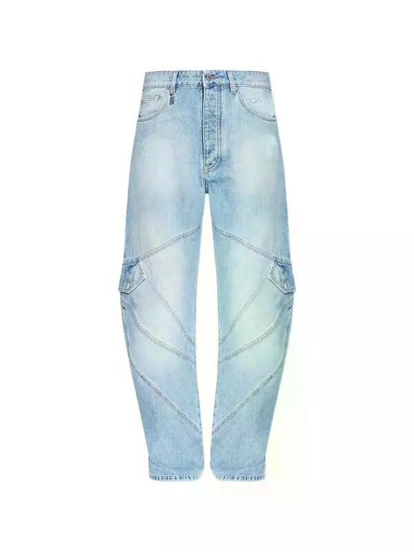 Amiri Paneled Jeans - Blue