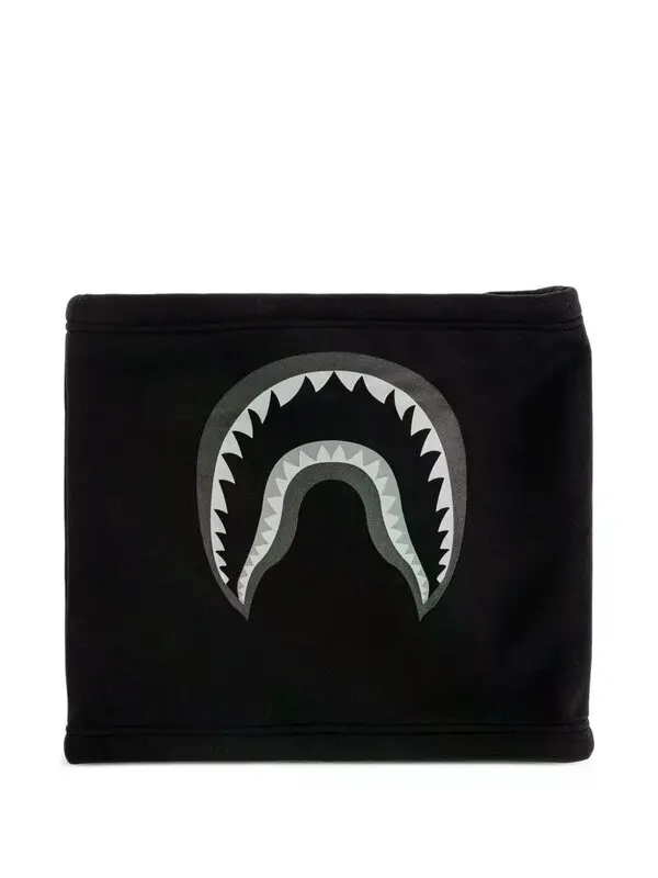 A BATHING APE Shark-graphic Neck Warmer