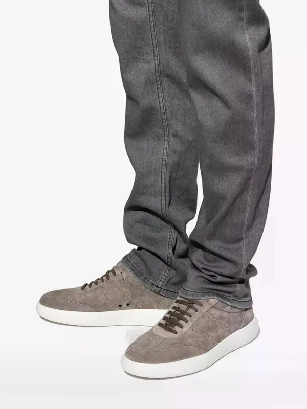 Brioni Panelled Suede Sneakers - Grey