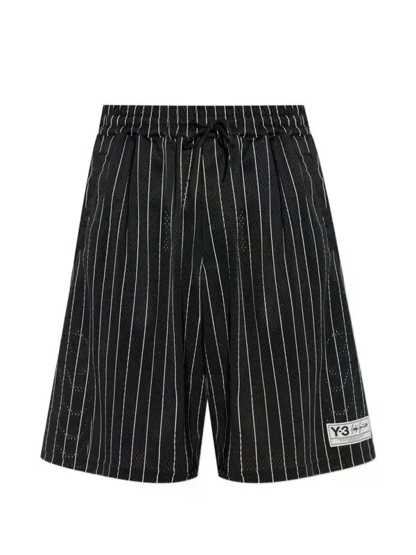 Y3 Striped Drawstring Shorts