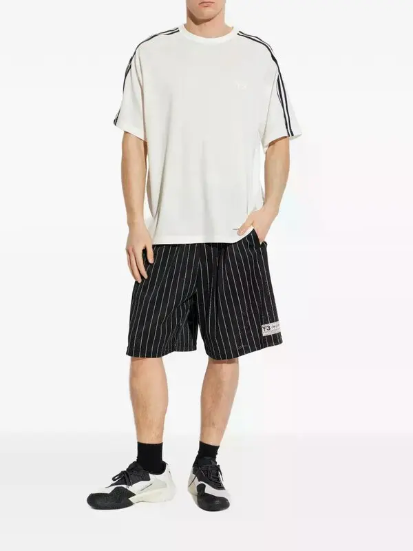 Y3 Striped Drawstring Shorts