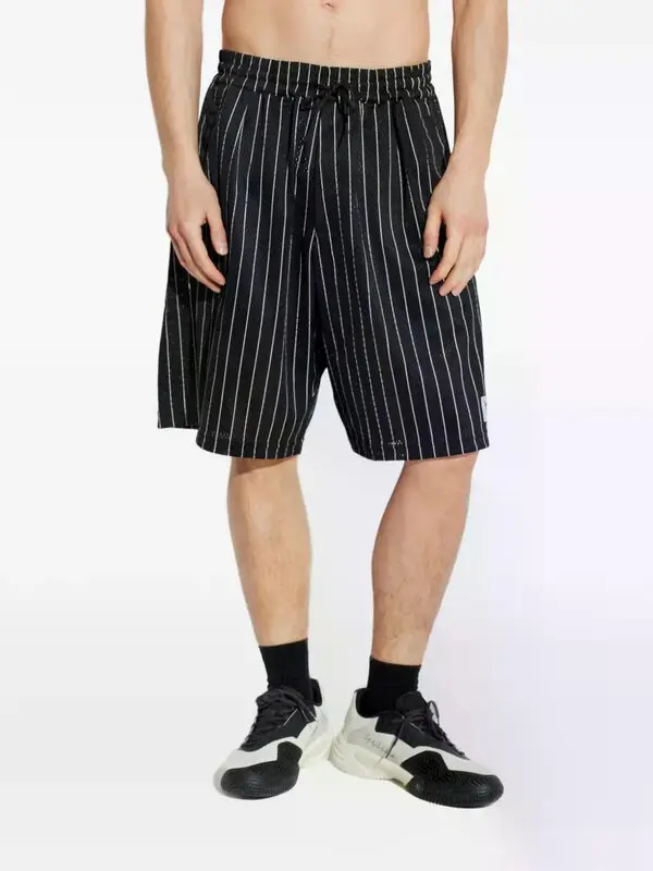Y3 Striped Drawstring Shorts