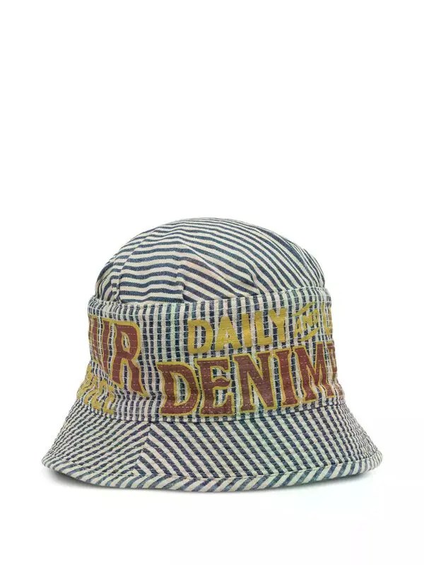 Kapital Striped Print Bucket Hat