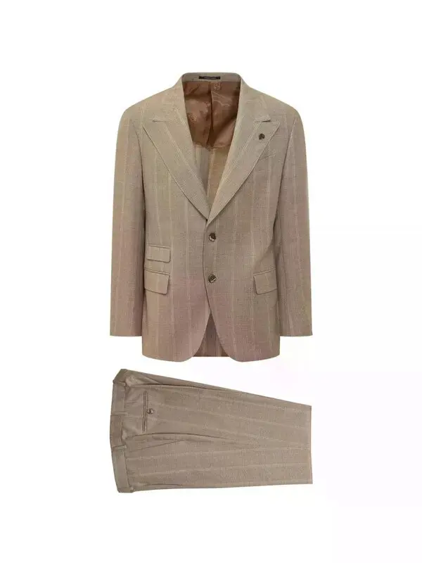 GABRIELE PASINI Striped Single-breasted Suit