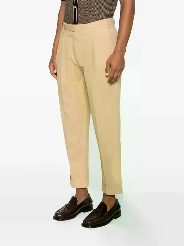 PT TORINO Pleated Trousers - Neutrals